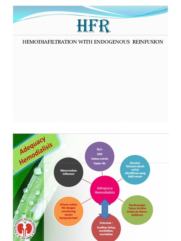 Hemodiafiltration With Endogenous Reinfusion | PDF