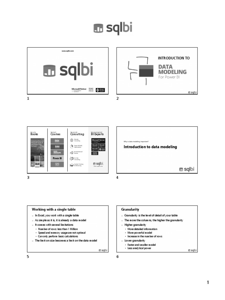 Introduction To Data Modeling For Power BI - Gray | PDF | Business ...