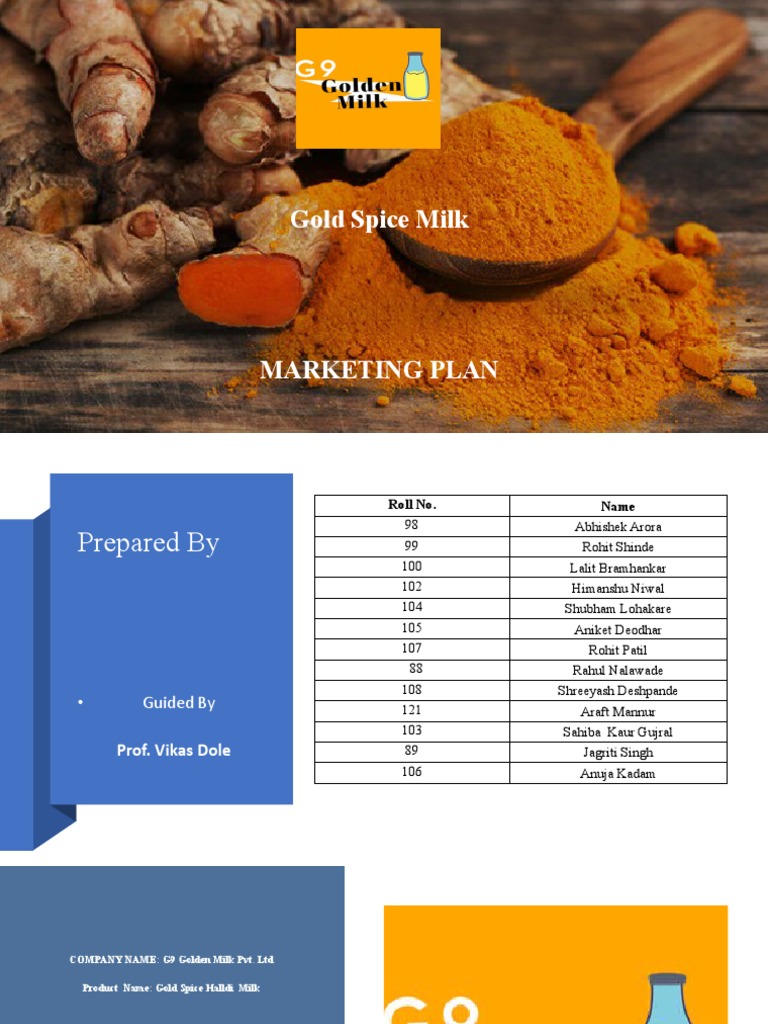 Gold Spice Milk | PDF | Turmeric | Advertising