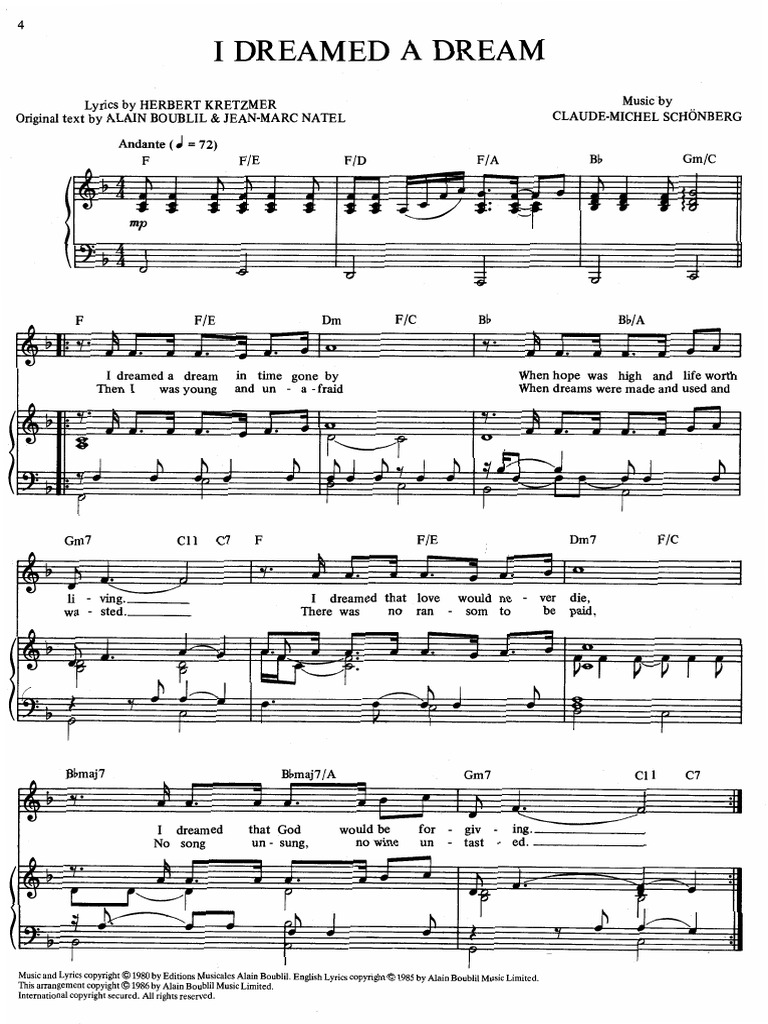 Les+Miserables I+Dreamed+a+Dream | PDF