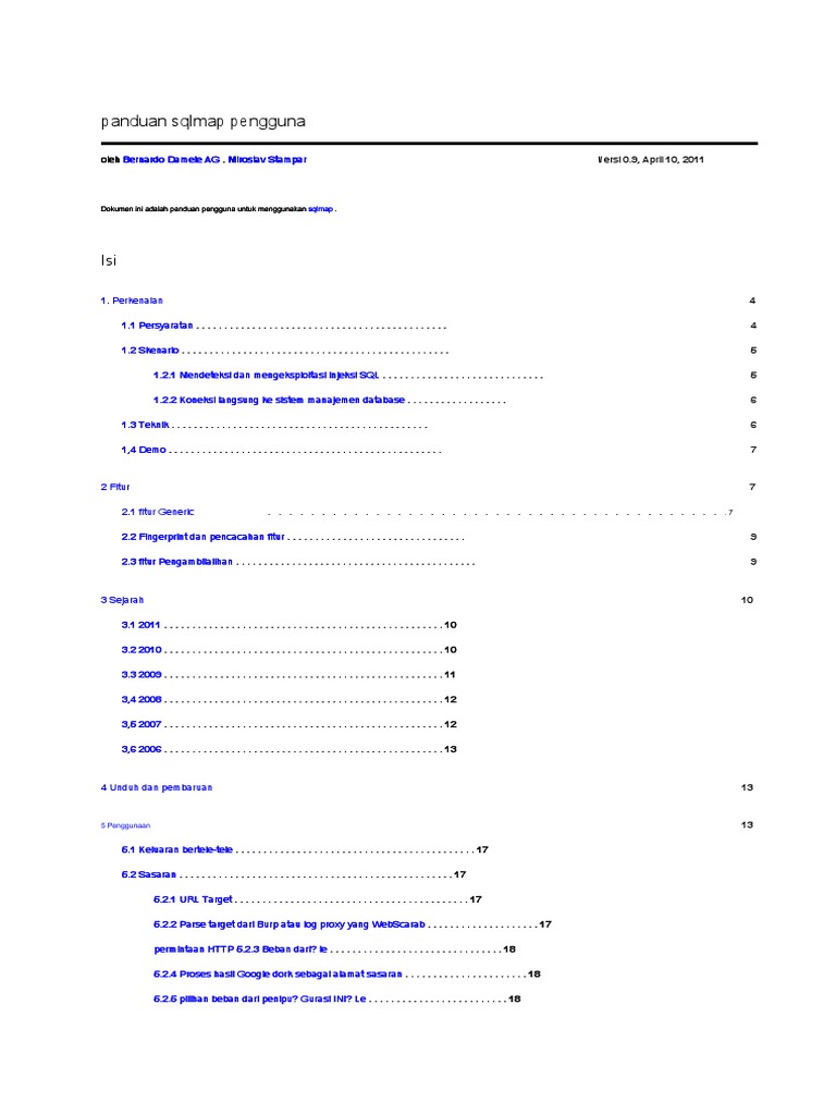 Panduan Penggunaan SQLMap | PDF
