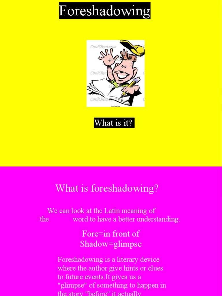 Understanding Foreshadowing | PDF