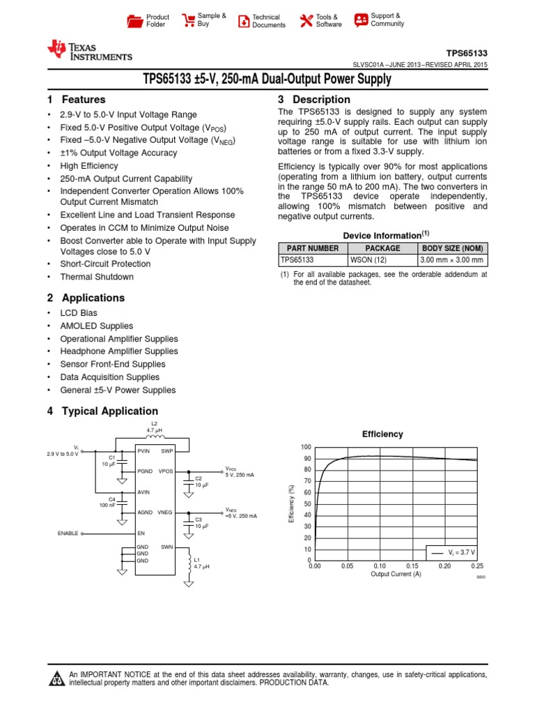 Tps 65133 | PDF | Rectifier | Electrostatic Discharge
