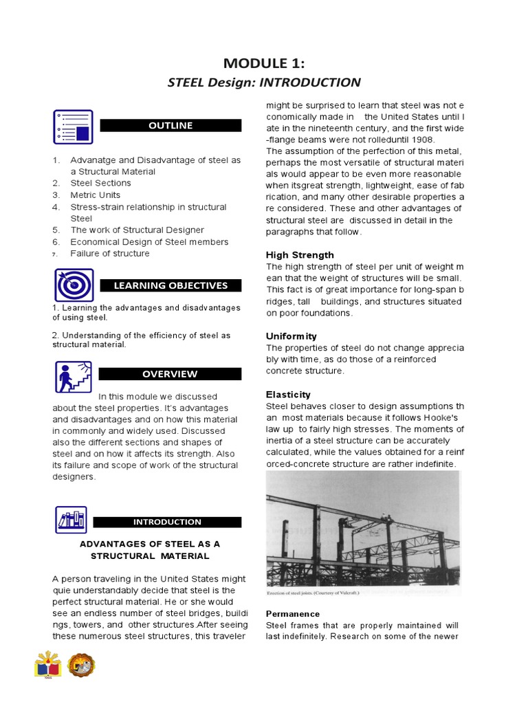 Steel Design: Introduction: Outline | PDF | Deformation (Engineering ...