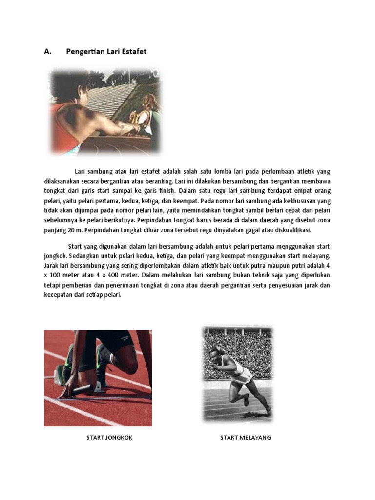 Makalah Lari Estafet | PDF