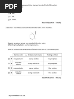 Benzene Revision Questions | PDF | Chemical Reactions | Benzene