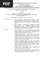 Berita Acara Kesepakatan Bersama Kepala Desa Dan BPD | PDF