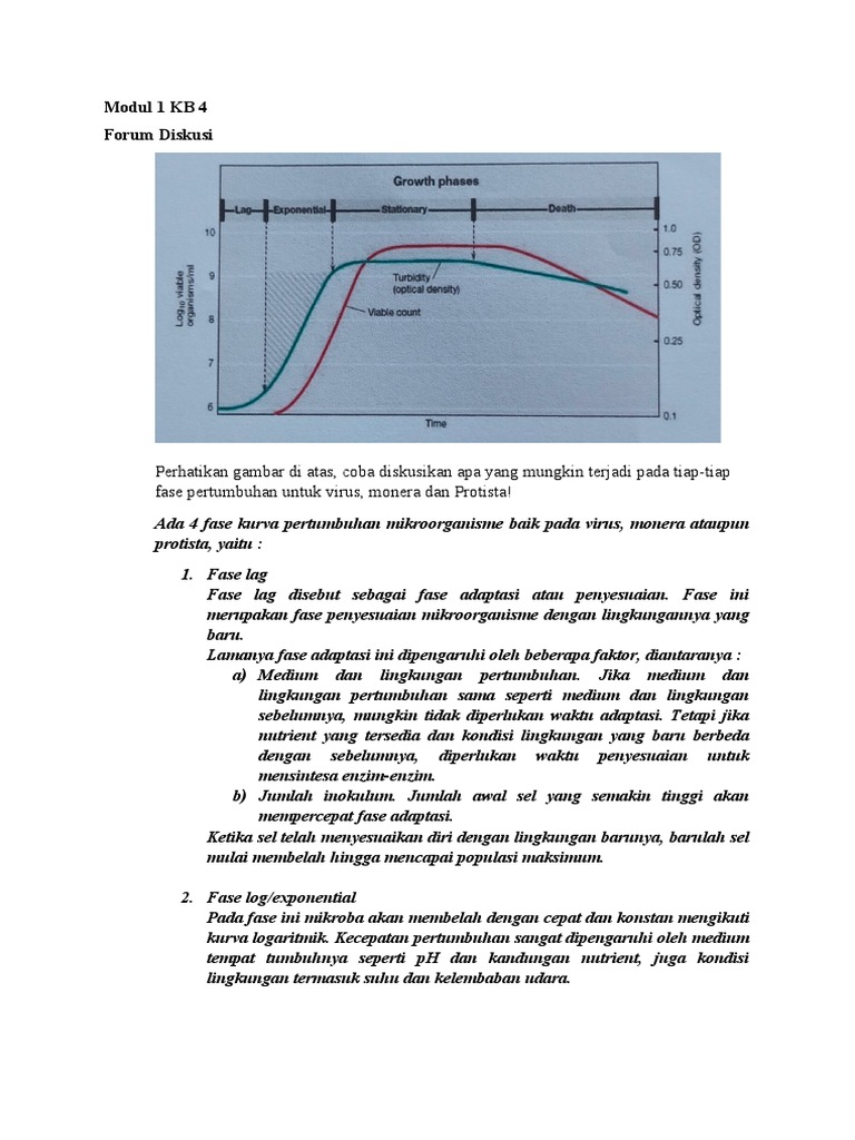 Kurva Pertumbuhan Mikroorganisme | PDF