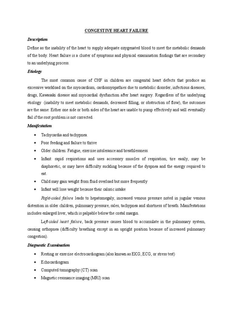 Description: Congestive Heart Failure | PDF | Heart | Congenital Heart ...