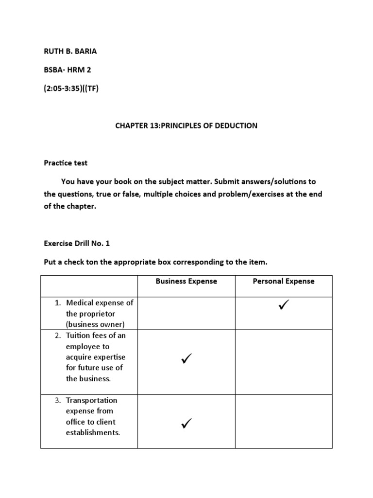 Principles of Deduction | Download Free PDF | Expense | Tax Deduction