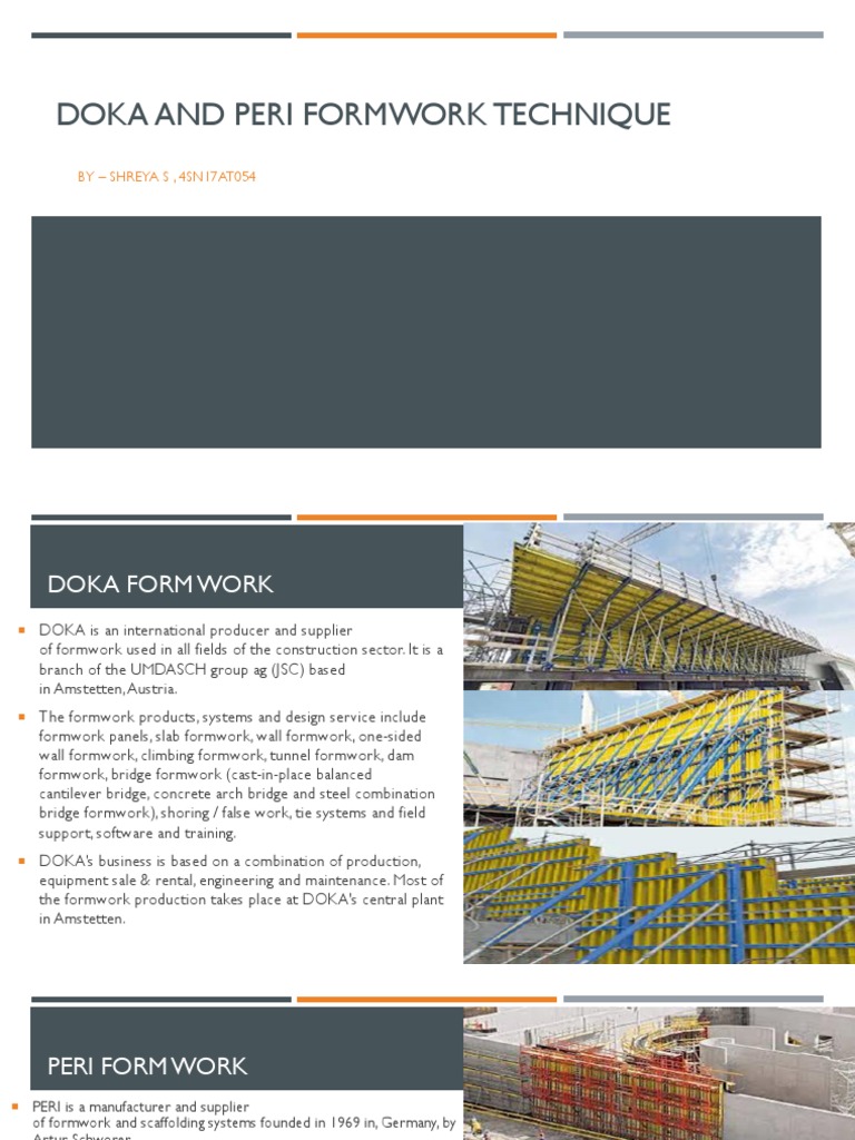 Doka and Peri Form Work | PDF | Building Engineering | Economic Sectors