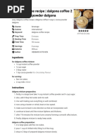 Coffee Costing Guide | PDF | Drink | Foods