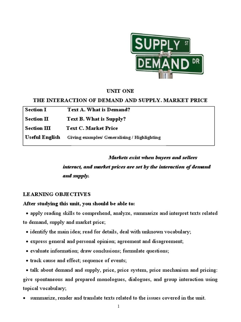 Understanding Market Forces: An Analysis of How Demand and Supply ...