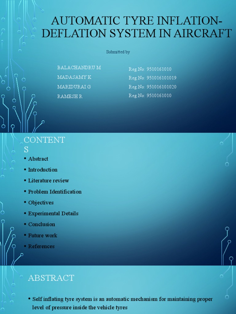 Automatic Tyre Inflation-Deflation System in Aircraft | PDF | Tire ...