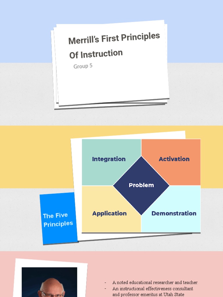 Merrill's First Principles of Instruction: Group 5 | PDF | Educational ...