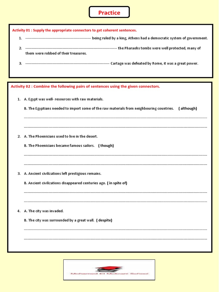 Expressing Concession Handout | PDF | Grammar | Linguistics