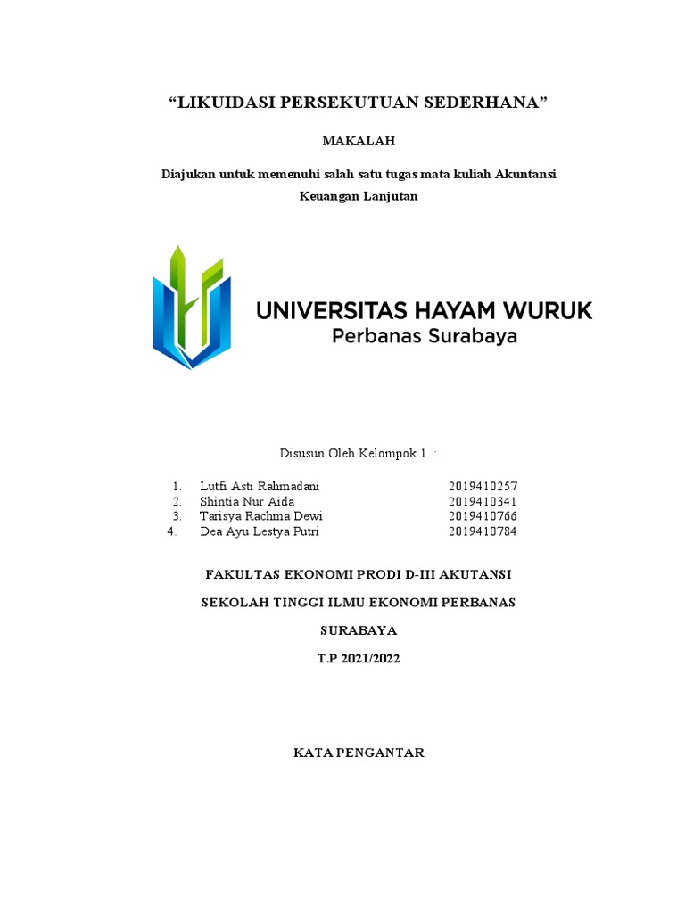 Proses Likuidasi Persekutuan Sederhana | PDF | Karier & Perkembangan | Bisnis