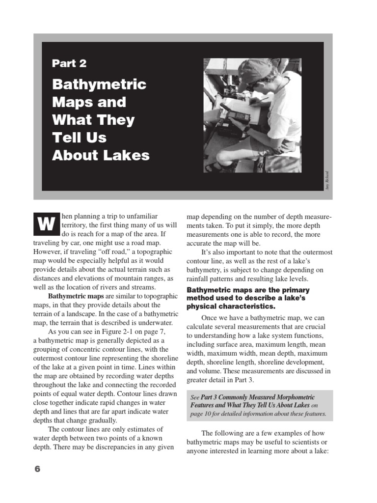 Bathymetric Maps and What They Tell Us About Lakes | PDF | Contour Line ...