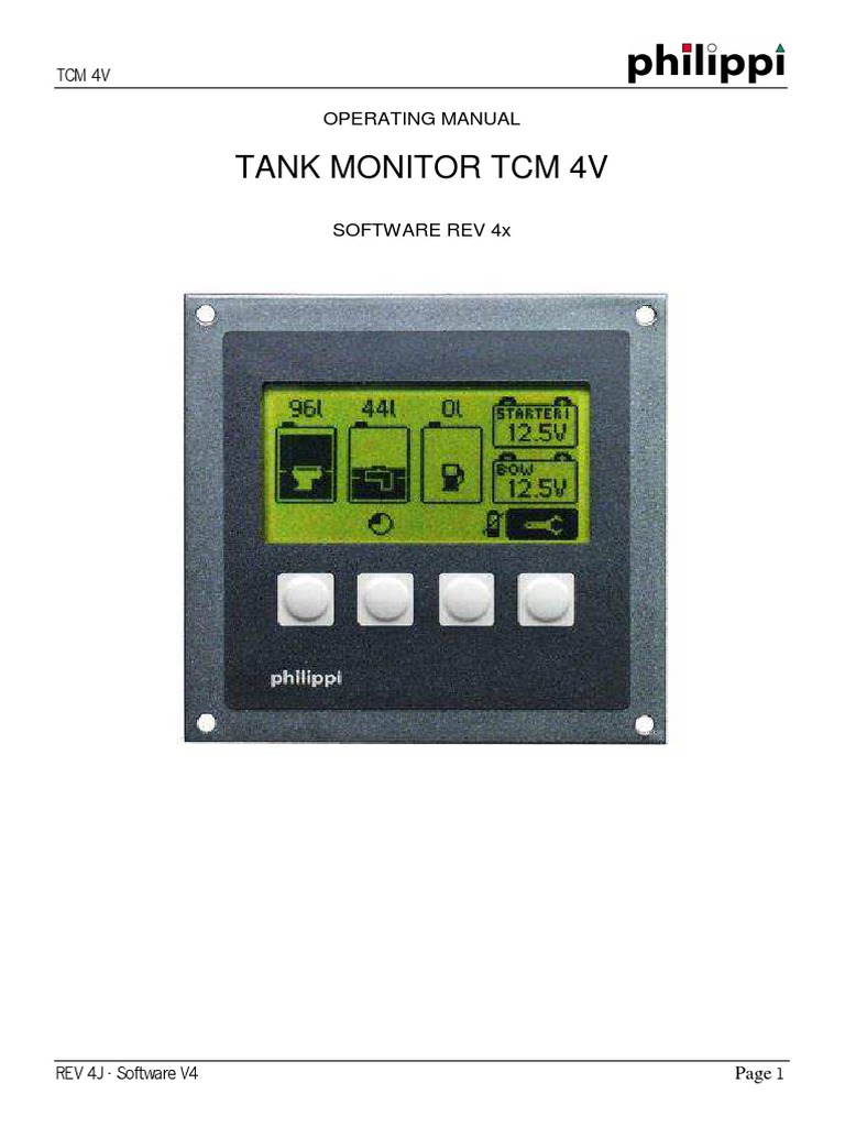 Philippi Tank Monitor | PDF | Power Supply | Flow Measurement