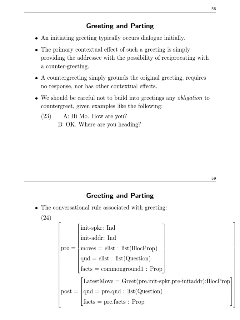 Greeting&Parting | PDF | Communication | Cognitive Science