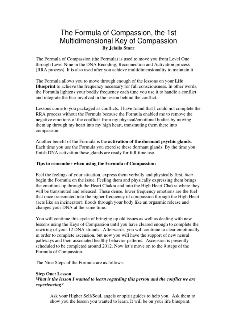 The Formula of Compassion | PDF | Compassion | Anger