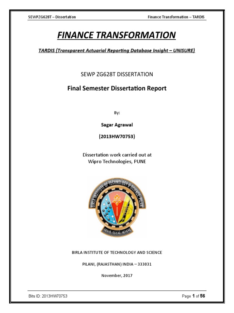 2013HW70753-EndSemReport-Sagar Agrawal | PDF | Databases | Data