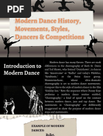 Lesson 1 - Introduction and Brief History of Dance | PDF | Dances | Rhythm