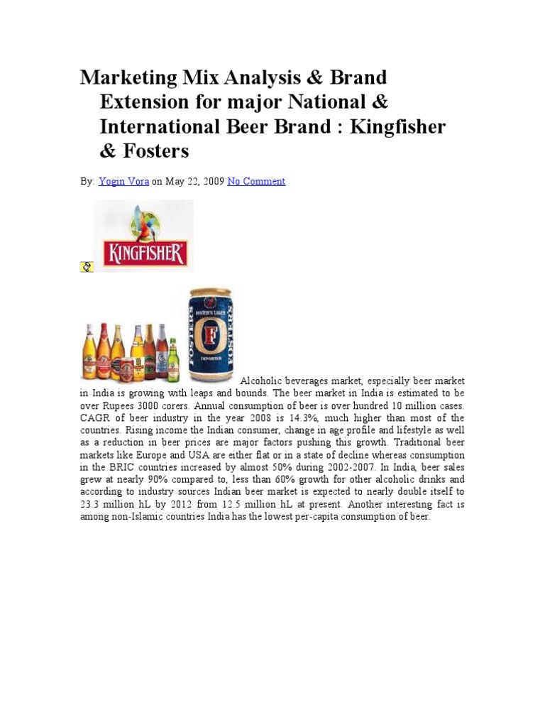 Marketing Mix Analysis | PDF | Ale | Hops