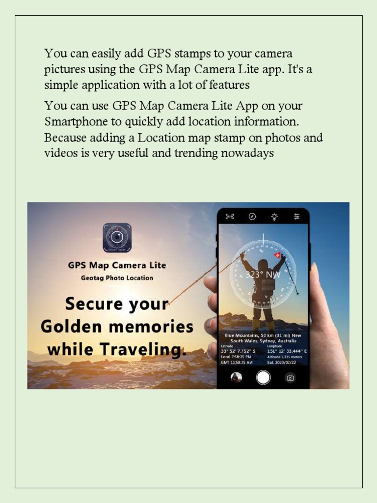 Why You Should Have Gps Map Camera Lite App | PDF | Software ...