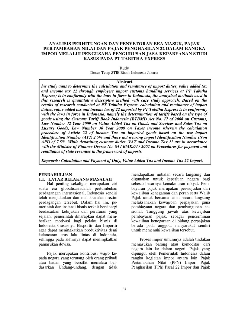 Analisa BEA | PDF | Taxes | Value Added Tax