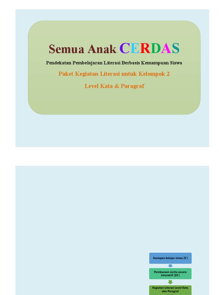 02 - Pembelajaran Membaca Level Kata Dan Paragraf | PDF