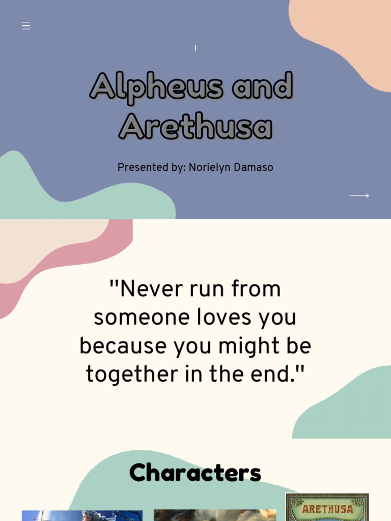 Alpheus and Arethusa 2 | PDF | Art