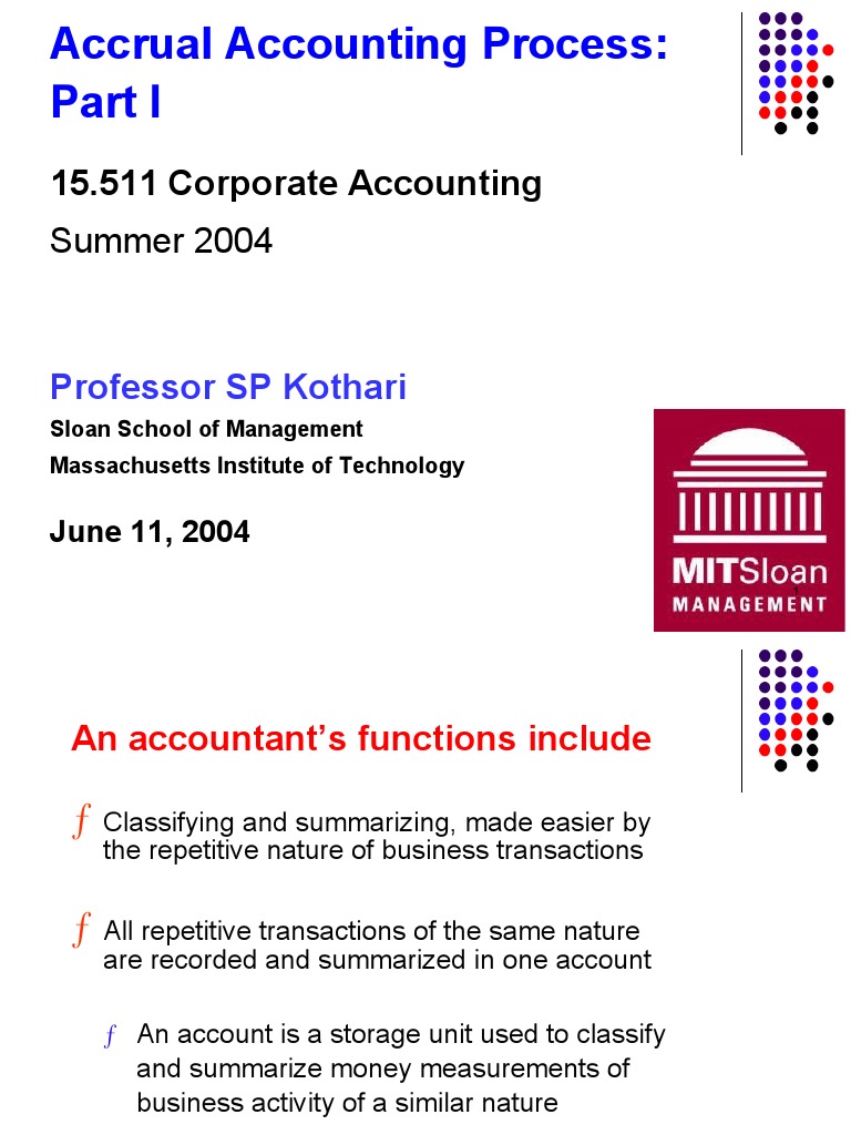 Accrual Accounting Process | PDF | Debits And Credits | Equity (Finance)