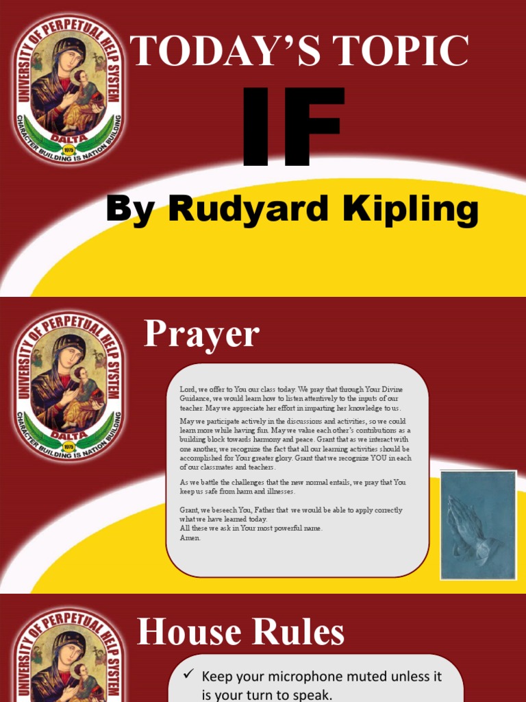 If by Rudyard Kipling | PDF | Interview | Poetry