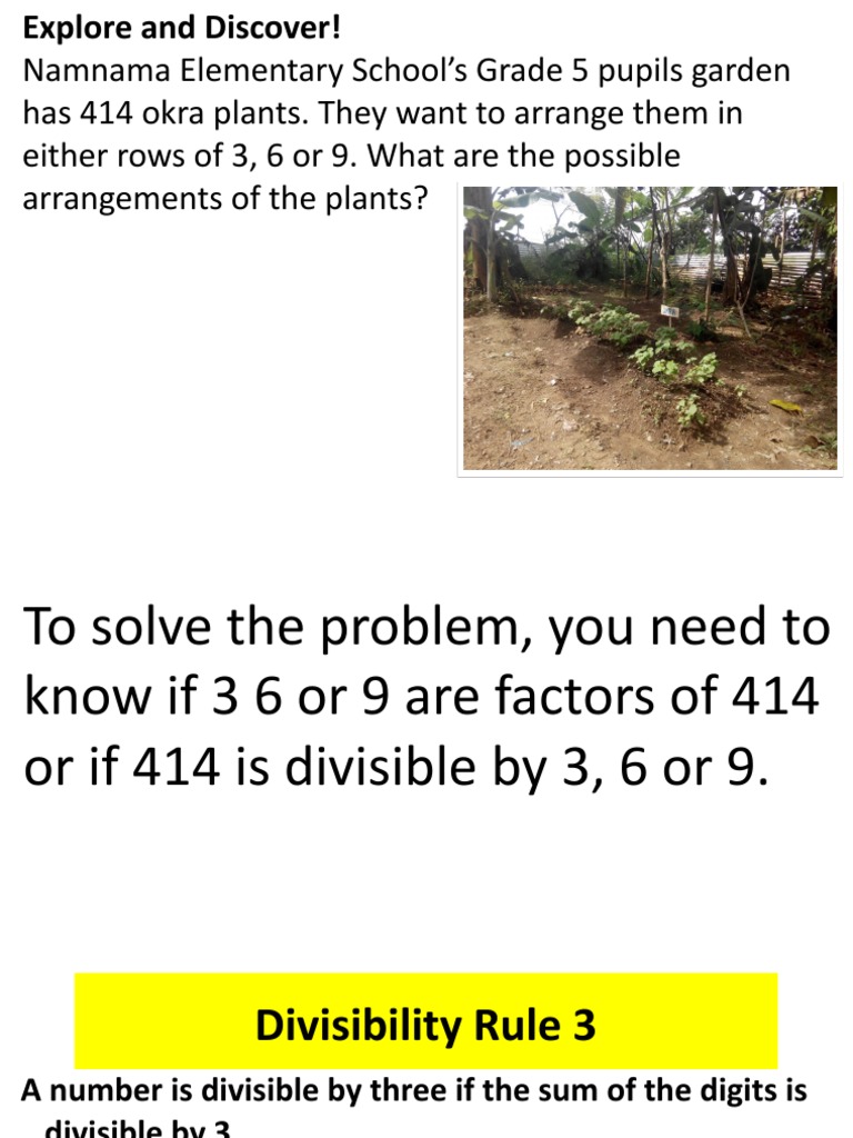 Lesson 5-Divisibility Rule 3, 6, 9 | PDF