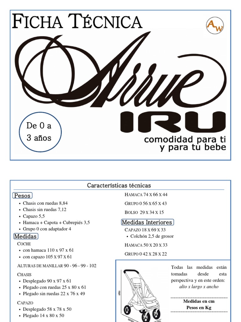 Arrue Iru Ficha Tecnica | PDF | Vehículos de ruedas | Tecnología de vehículos