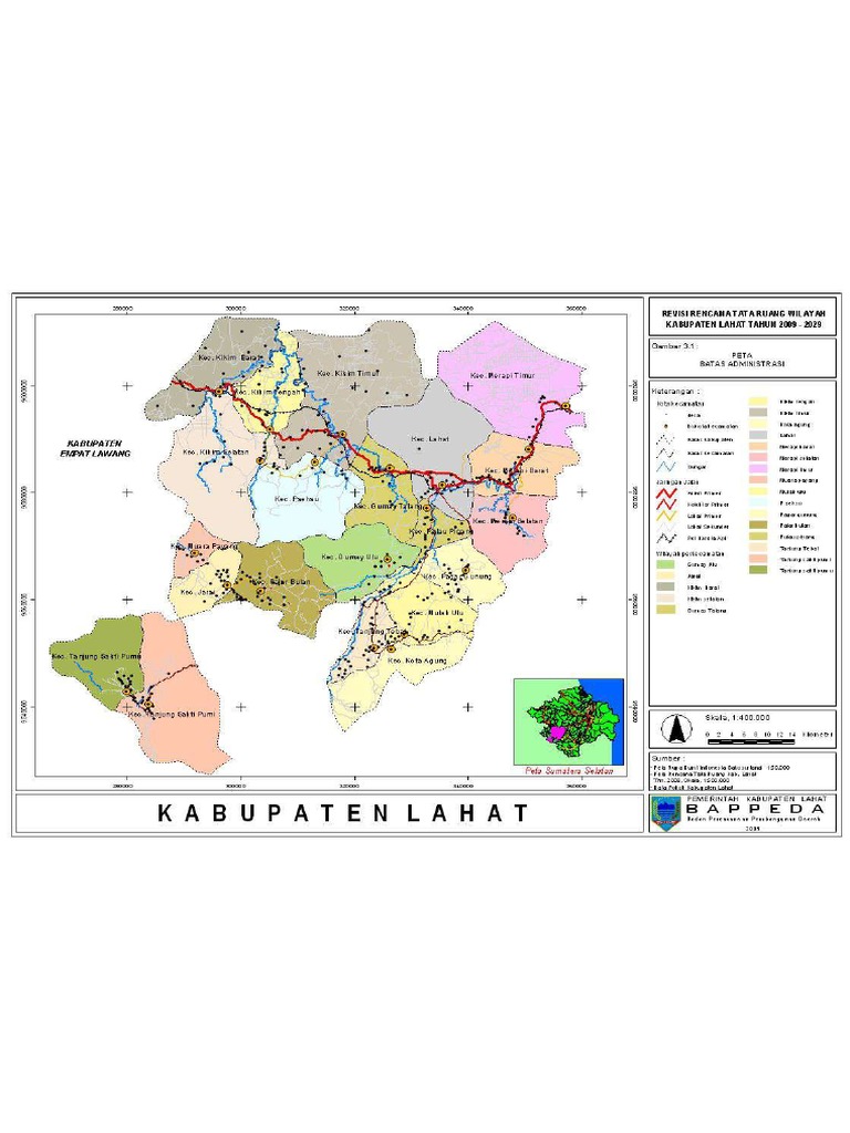 Peta Kabupaten Lahat | PDF