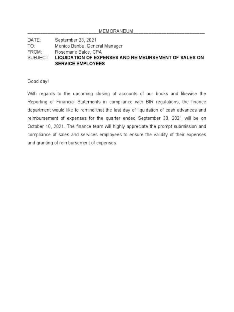 Upward Memo Sample | PDF