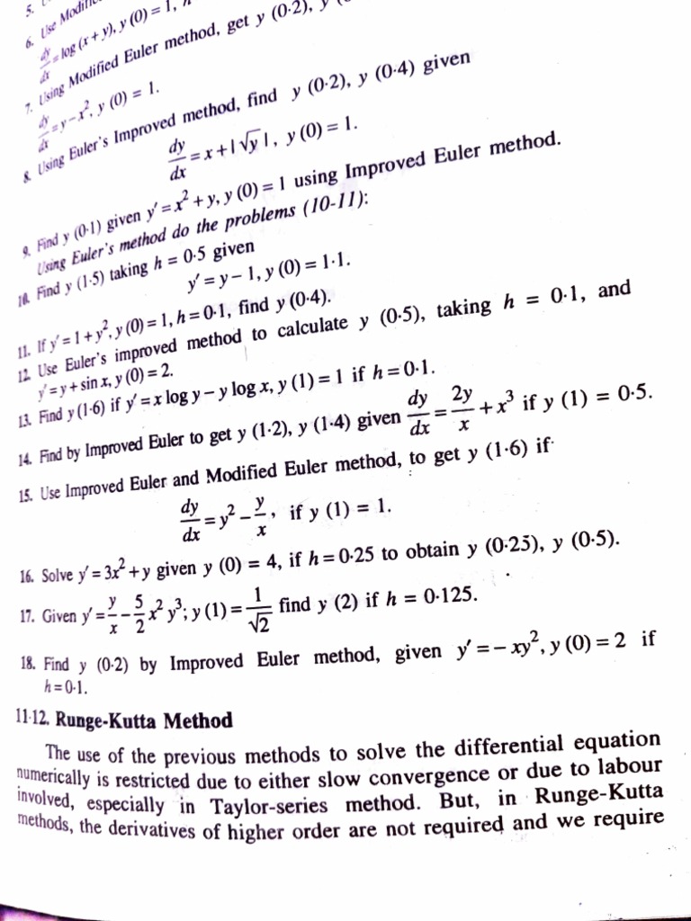 R-K Method | PDF | Equations | Numerical Analysis