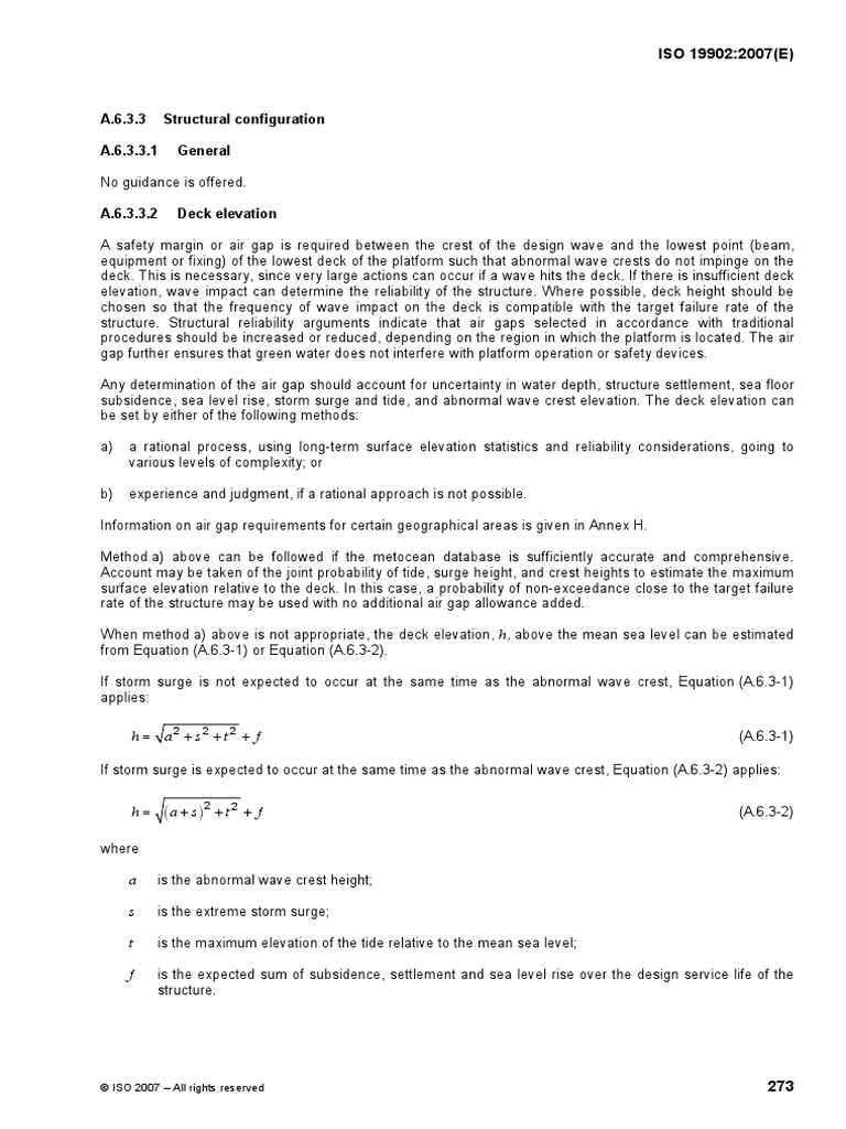 A.6.3.3 Structural Configuration A.6.3.3.1 General: ISO 19902:2007 (E ...