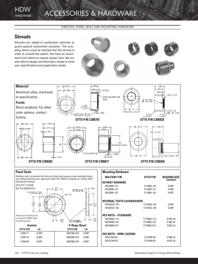 Accessories & Hardware: Shrouds | PDF | Washer (Hardware) | Mechanical ...