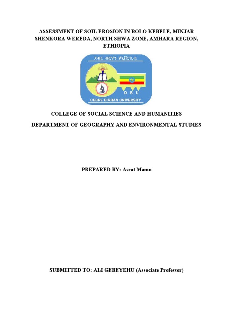 Soil Erosion-Geography Proposal and Research | PDF | Soil | Erosion