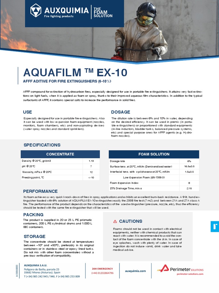 AQUAFILM® EX 10 Eng | PDF | Chemical Process Engineering | Industrial ...