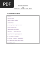Method Statement For Structured Cabling System Installation | PDF | Personal Protective ...