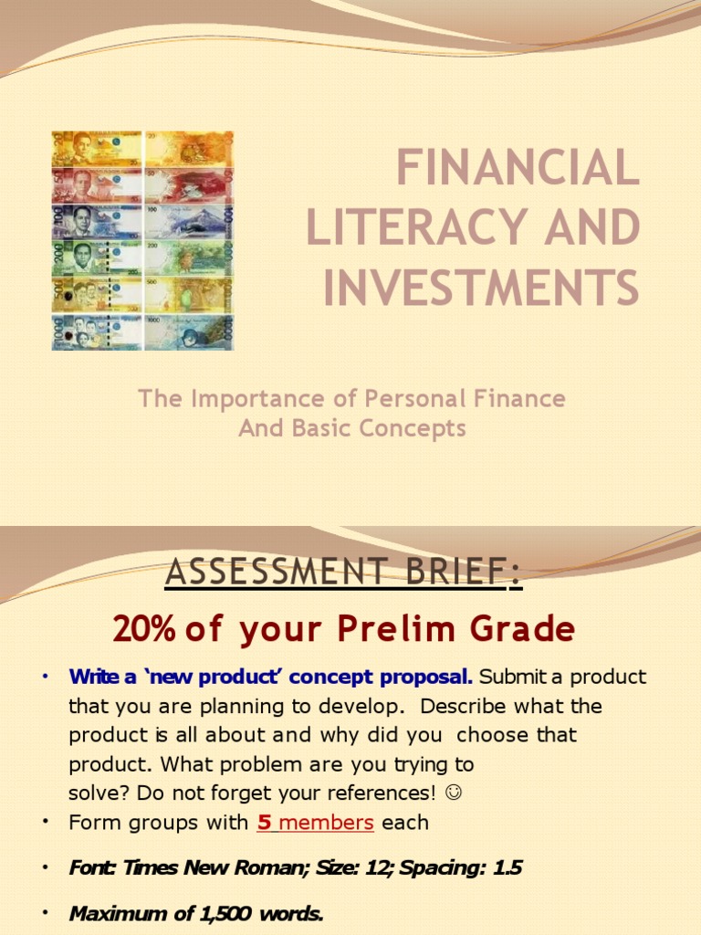 Understanding Personal Finance: An Introduction to Financial Literacy ...