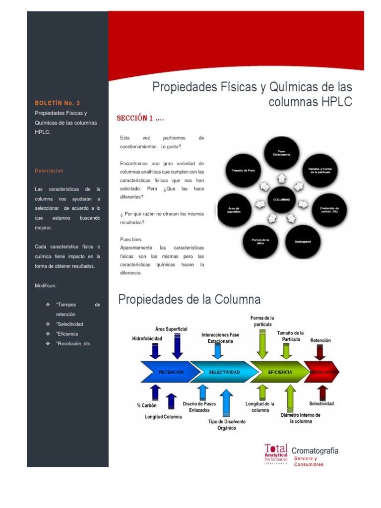 Propiedades F Sicas y Qu Micas de Las Columnas HPLC 1627429939 | PDF | Cromatografía líquida de ...