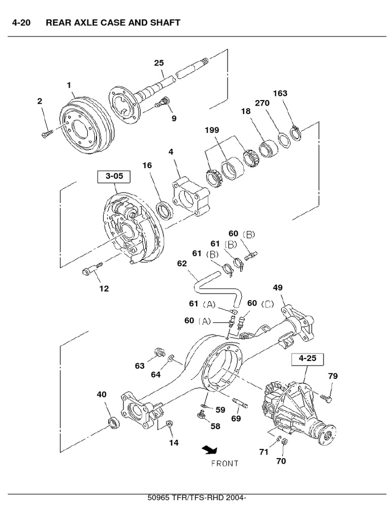 4 20 Rear Axle Case and SH | PDF | Axle | Vehicle Parts