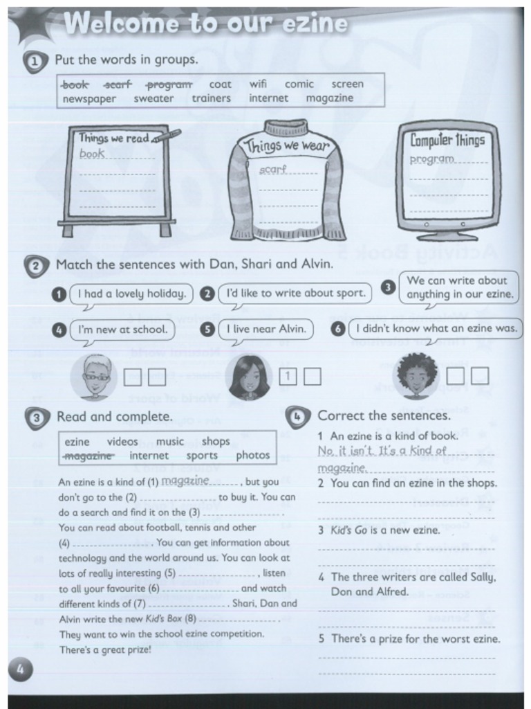 Kidbox 5 - Activity Book - Welcome | PDF