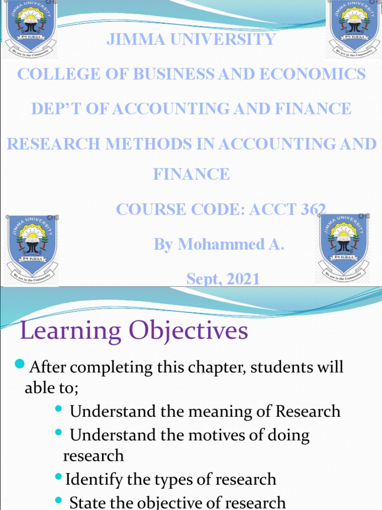 Research Methods in Accounting and Finance | PDF | Hypothesis | Experiment