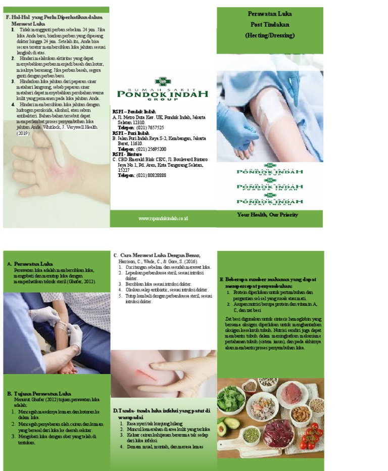 Leaflet Perawatan Luka | PDF